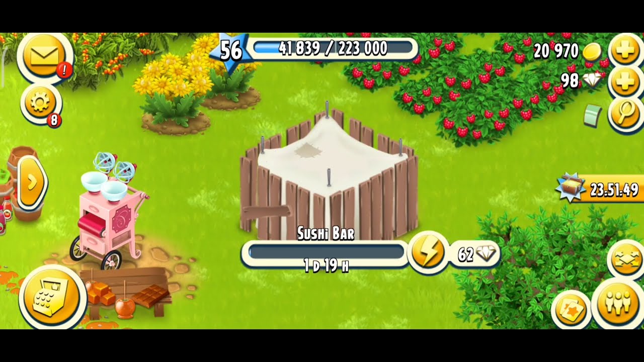 Buying Sushi bar | Hay day gameplay | Hayday level 56 - YouTube