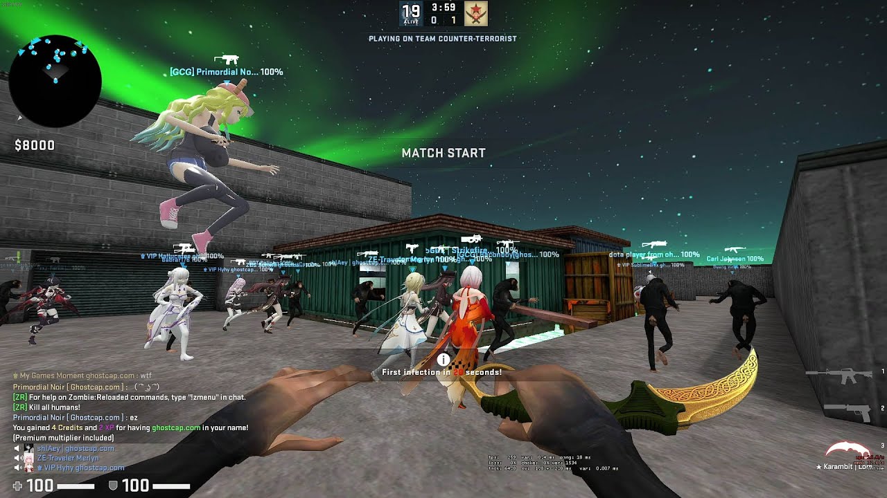 CSGO Zombie Survival Mod zm_zombie_apocalypse_csgo On Ghostcap - YouTube