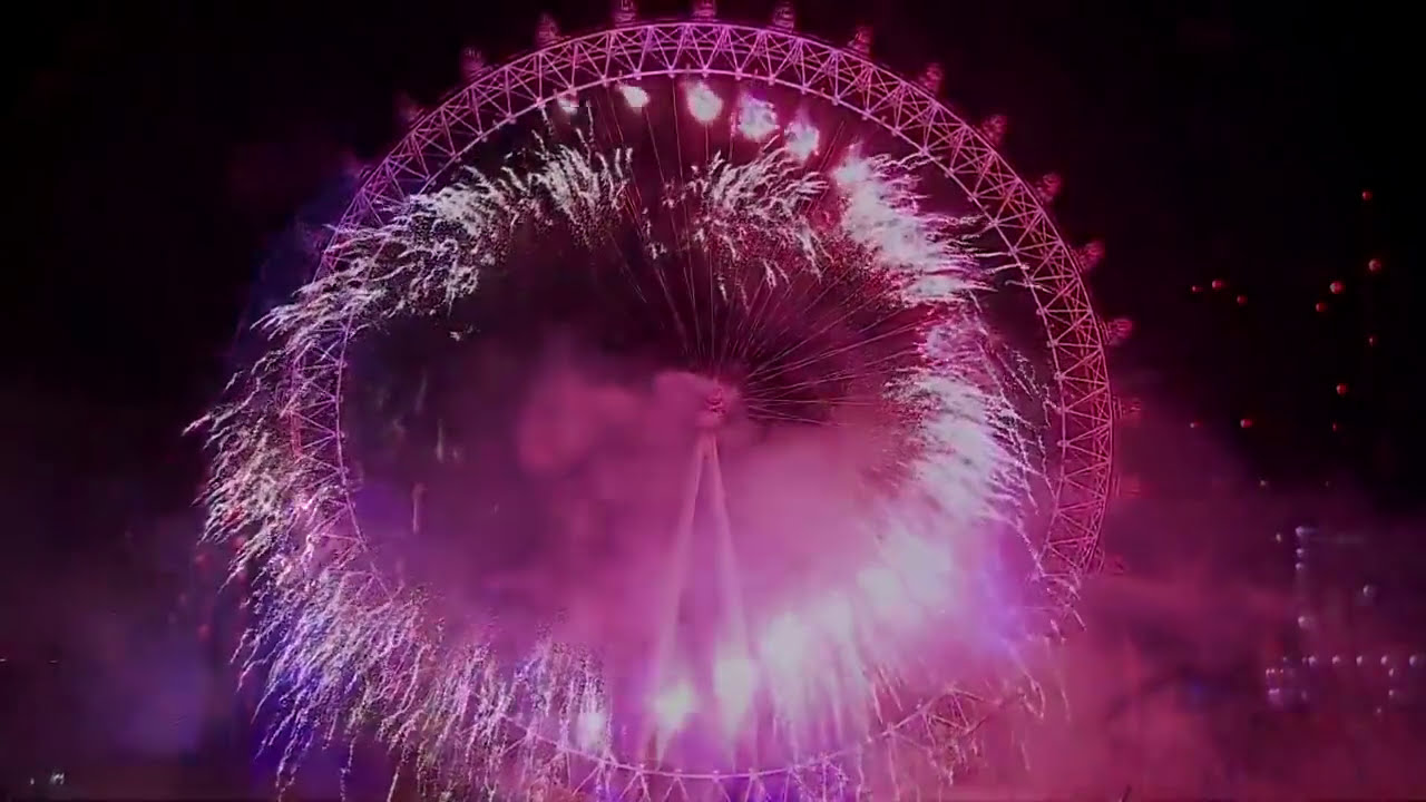 Amazing New Year 2018 Fireworks in London HD Drone - YouTube