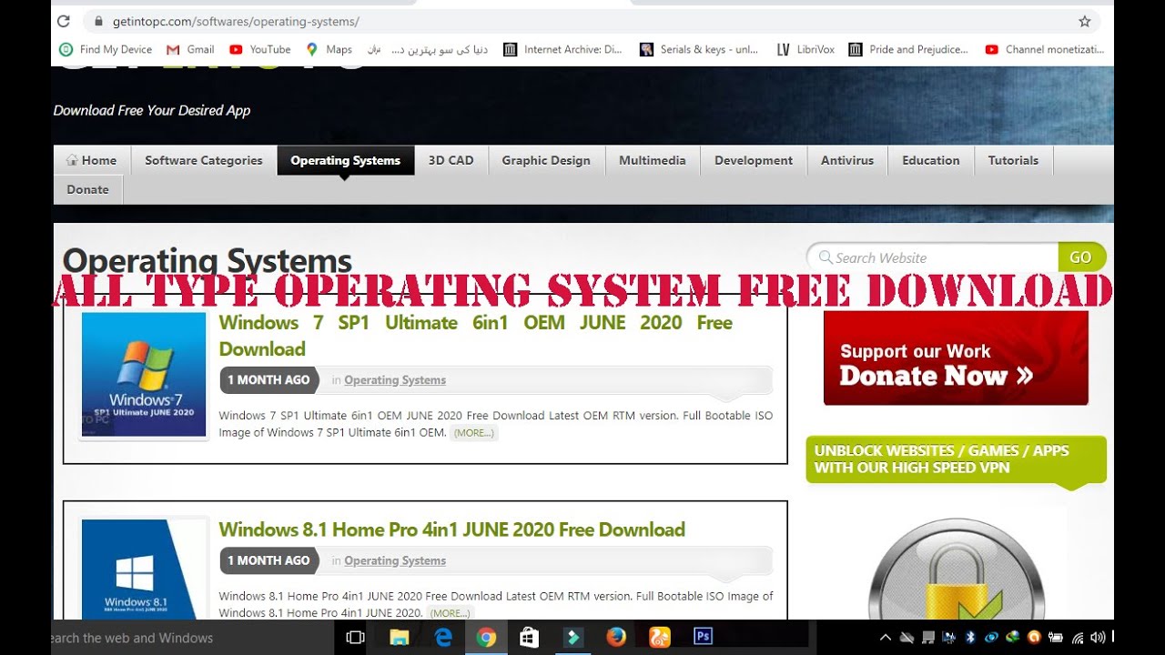 How to download all operating system(window 7&8&10) - YouTube