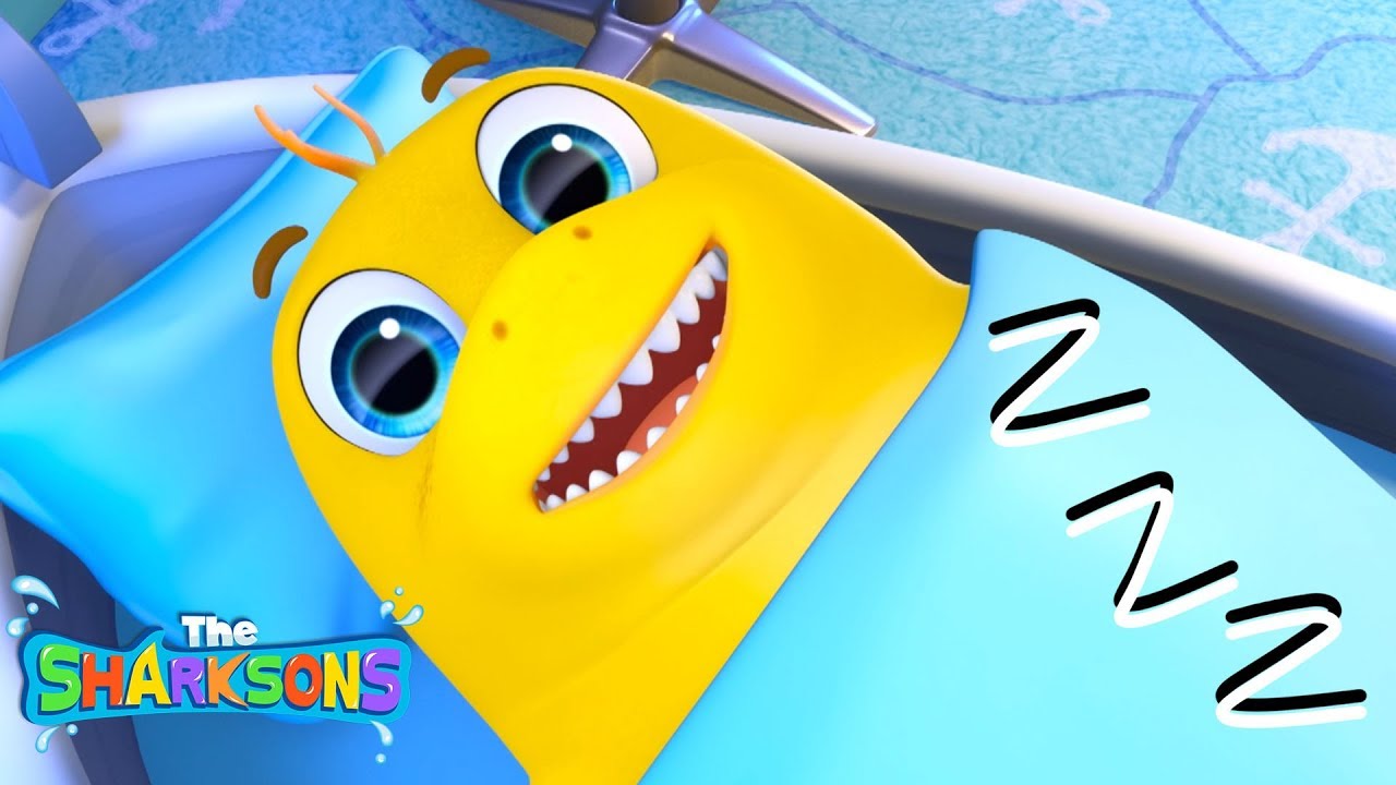Sleepy Shark, Oh, Sleepy Shark SHARKSONS | Nursery Rhymes | ABCs and ...