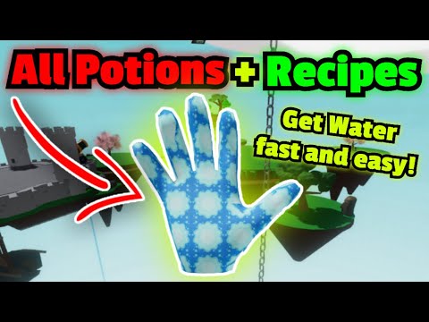 EVERY Potion + Recipe You Need To Get NEW Water Glove! | Slap Battles ...