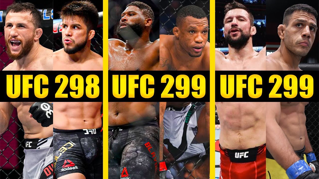 UFC Announces Massive Fights For UFC 298 & UFC 299 - YouTube