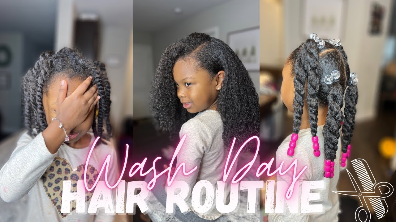 Vlog: Kids FULL Wash Day Routine (Natural hair) - YouTube