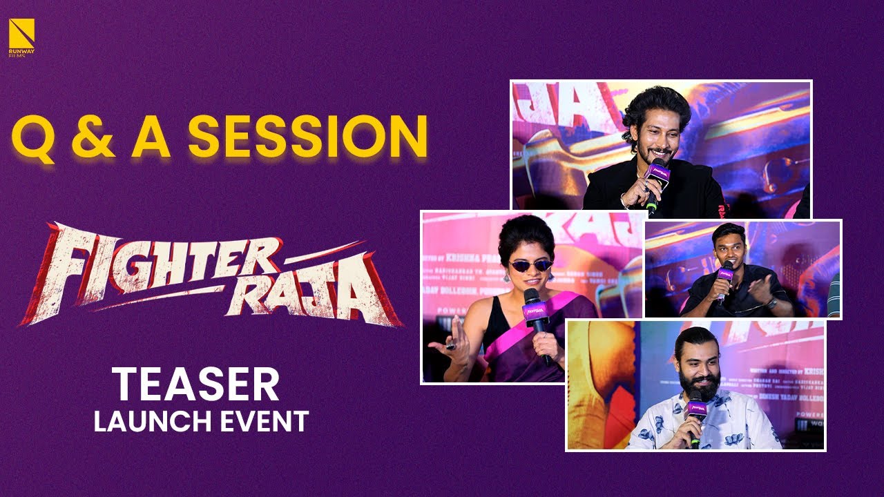 Fighter Raja Q&A Session at Teaser Launch Event| Raamz | Maya Krishnan | Krishna Prasad|Runway ...