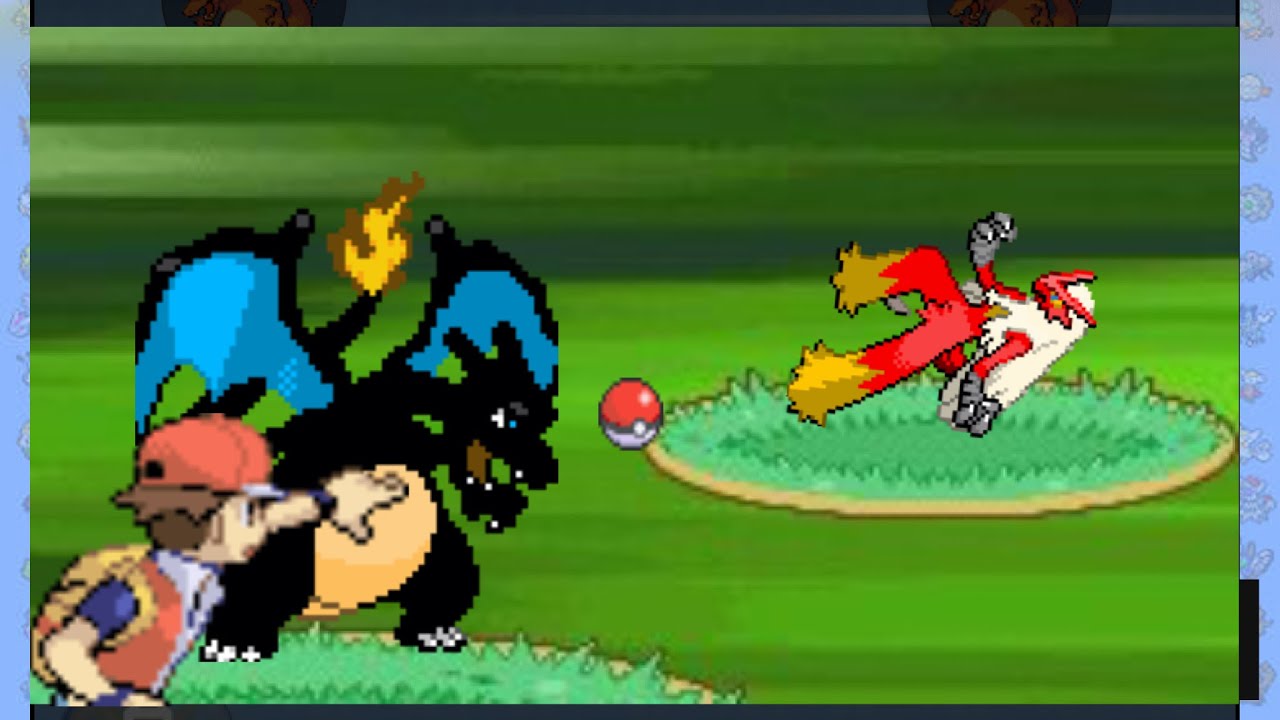 Reds Charizard Mega Evolves And Red Catches A Blaziken - YouTube