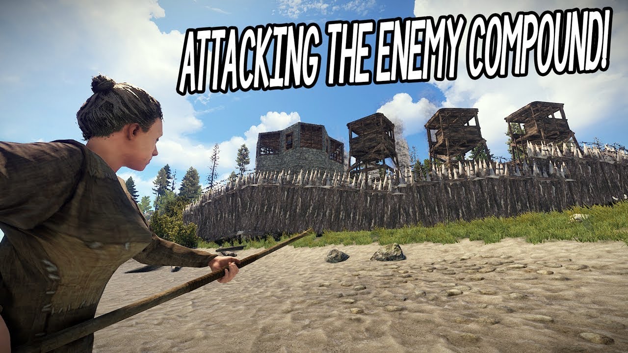 RAIDING BEACH-CAMPER COMPOUND IN 5 HOURS AFTER SPAWN! (Rust) - YouTube
