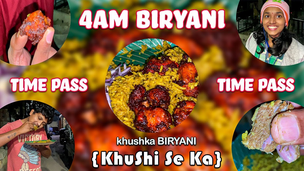 4AM Biryani || Hyderabad || Kuska Biryani || Non Veg Breakfast || Ft ...