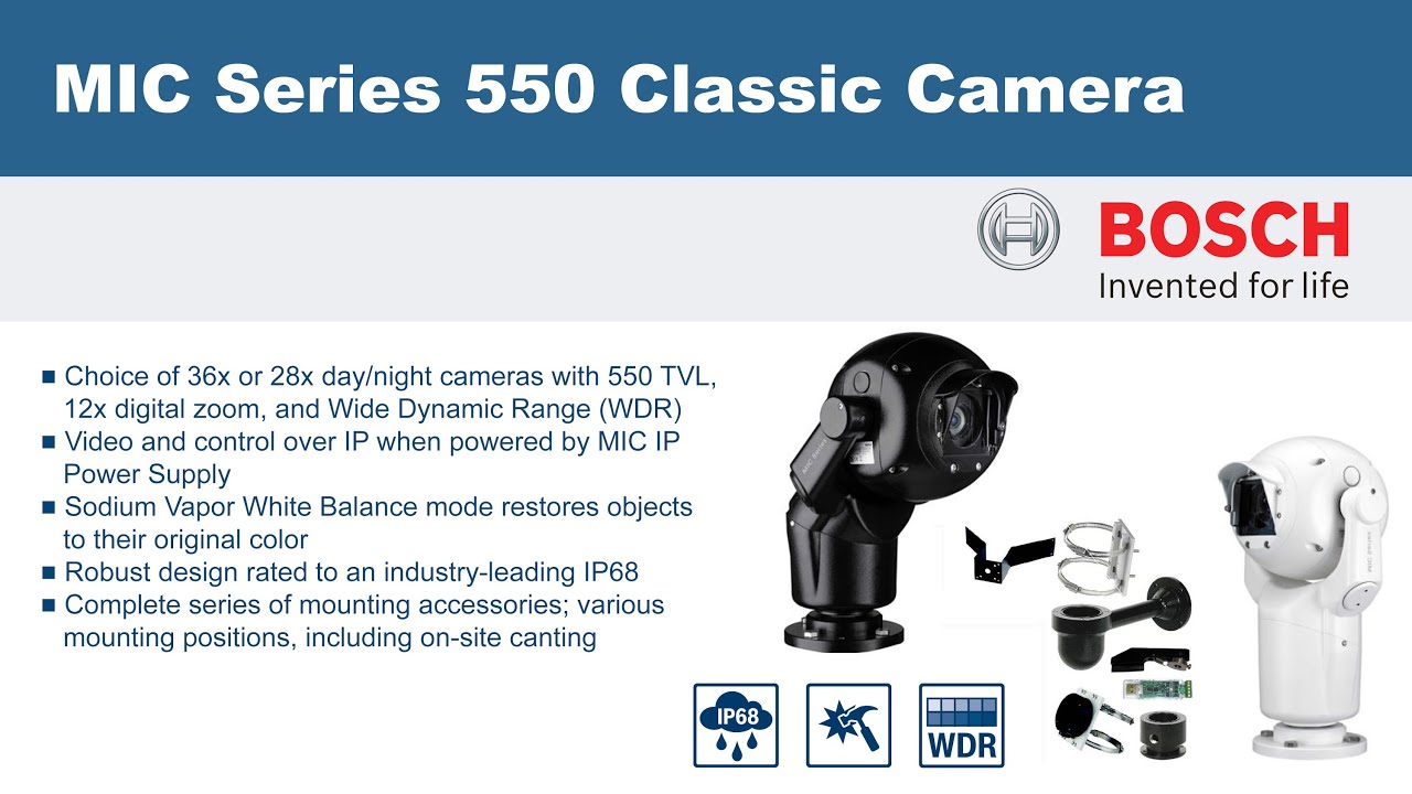 Bosch MIC Series 550 Camera - YouTube