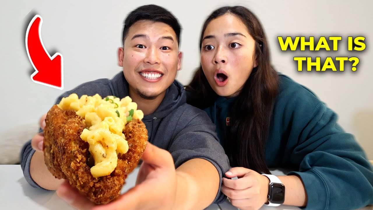 Making My Girlfriend a Fried Chicken Taco !! - YouTube