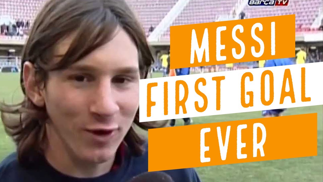 Lionel Messi first goal ever for FC Barcelona - YouTube