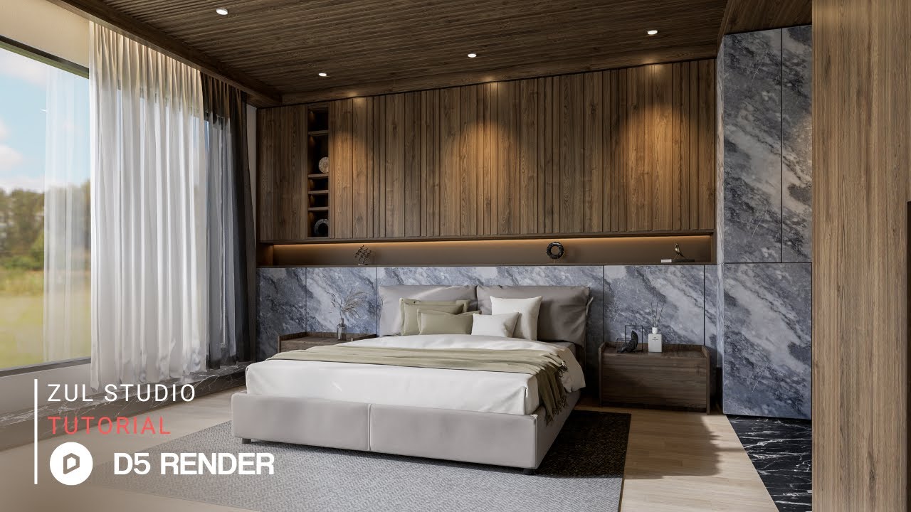 D5 Render realistic interior rendering tutorial | Bedroom 113 - YouTube