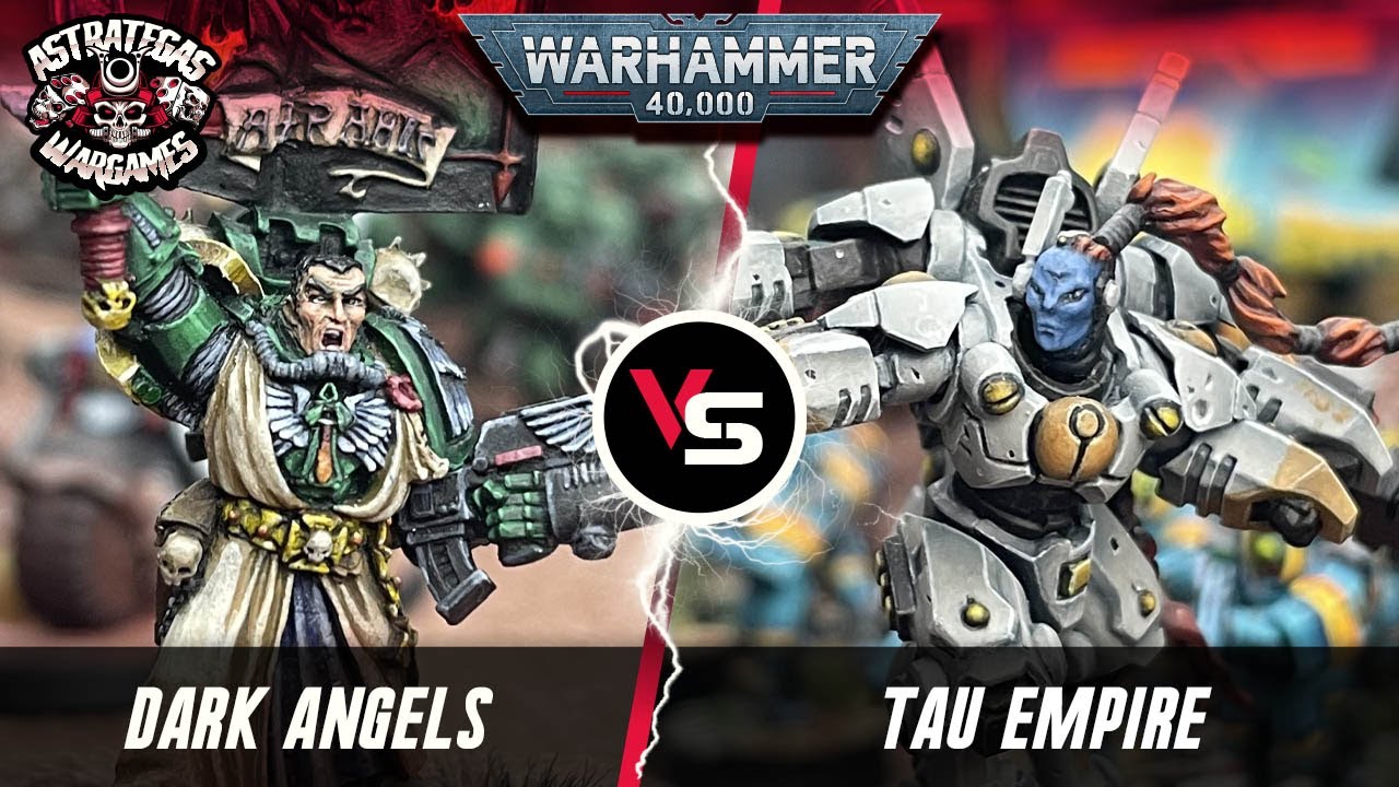 ⭐️INFORME WARHAMMER 40k⭐️Dark Angels VS Tau Empire - Arks of Omen 2 ...