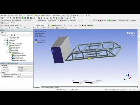 Explicit Dynamic Analysis of AGV Chassis - YouTube