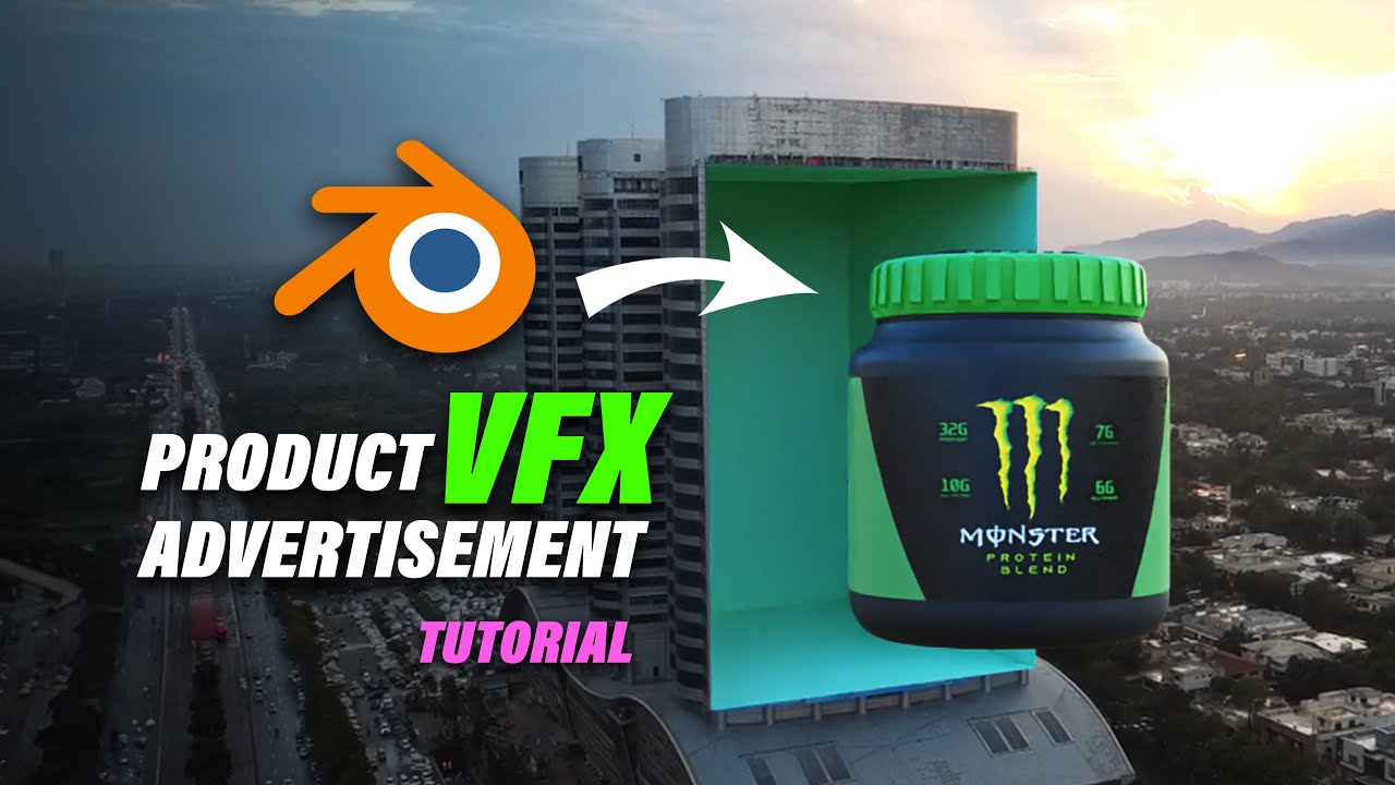 Learn to Create a VFX Advertisements for Product in Blender and After ...