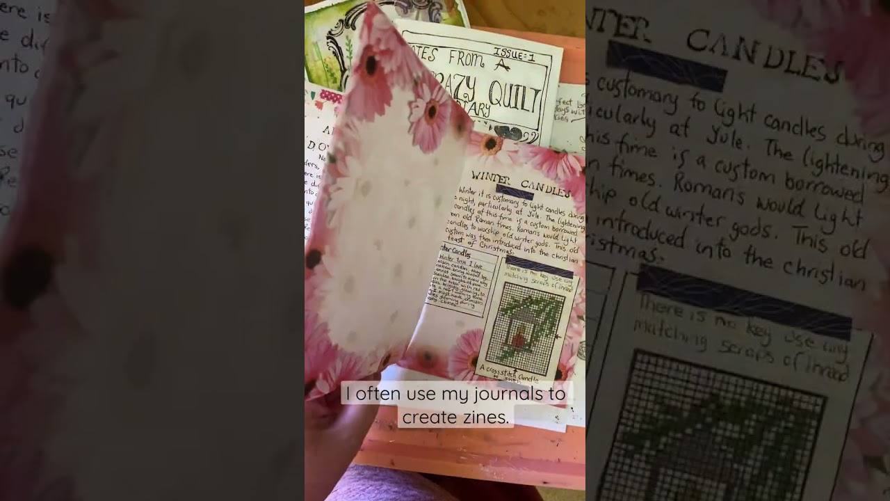 Zine making: I use journal entries to create zine pages. - YouTube