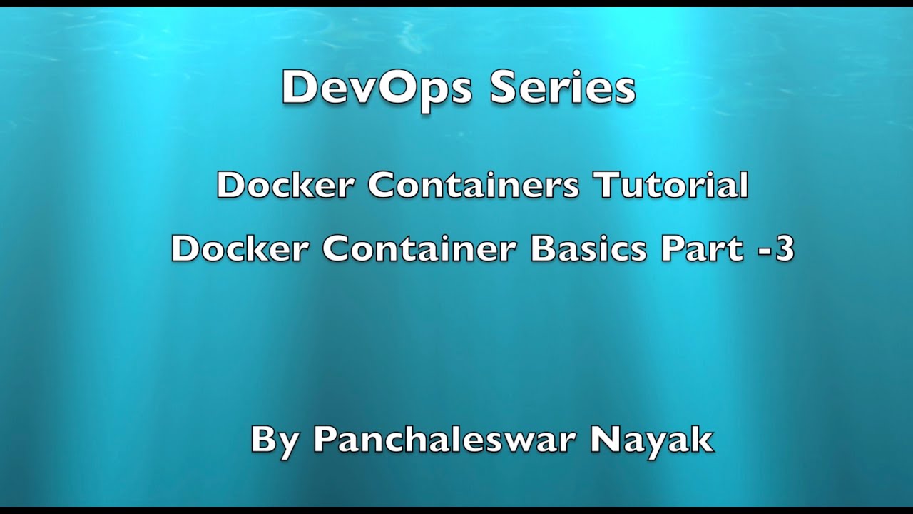 Docker Container Tutorial Continuing Docker Commands Concepts Login To A Running Container
