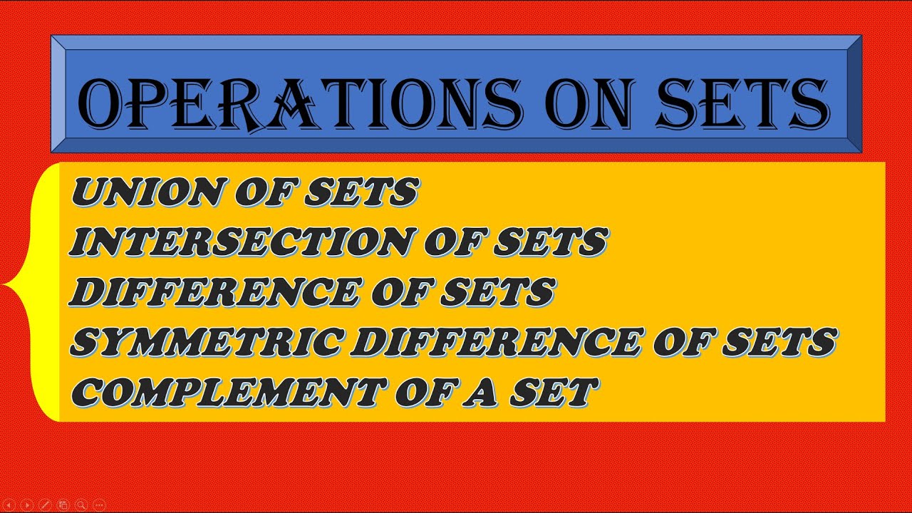 Lecture 03 | OPERATIONS ON SETS [ UNION, INTERSECTION, DIFFERENCE ...