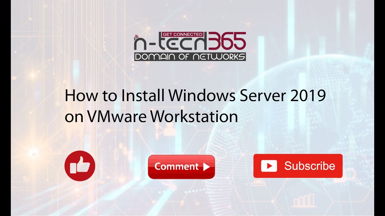 Installation of Windows Server 2019 on VMware Workstation - YouTube