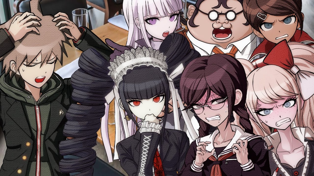 DGR 1 Cast at Lunch (Danganronpa Sprite Animatic) - YouTube