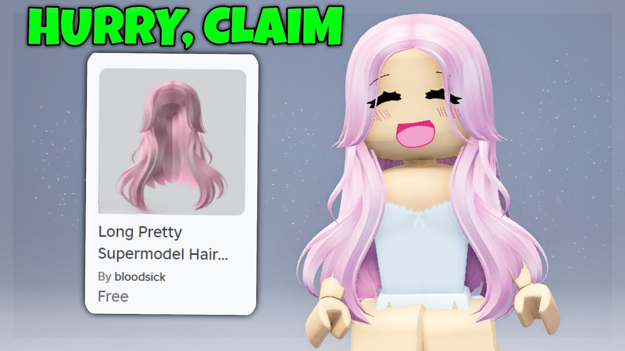 FREE PINK HAIR ON ROBLOX! - YouTube