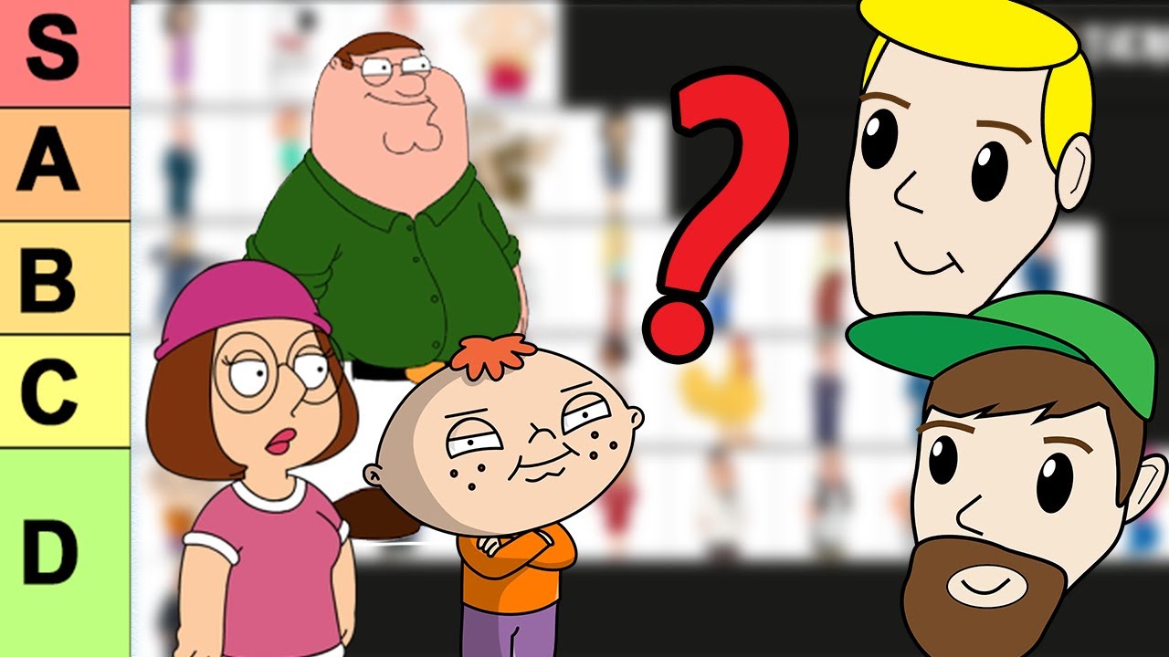 TIER RANKING Family Guy Characters! (Holy Crap Louis!) - YouTube