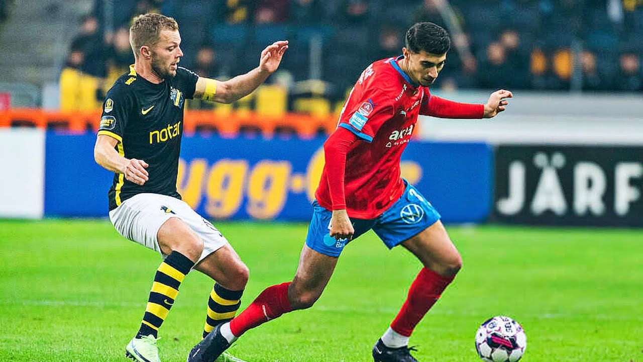 ملخص | اداء المهاجم العراقي عمار محسن امام وصيف بطل السويد للموسم ...