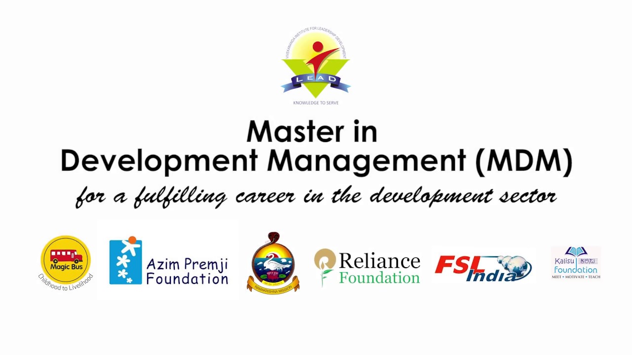 Master in Development Management (MDM) at V-LEAD - YouTube