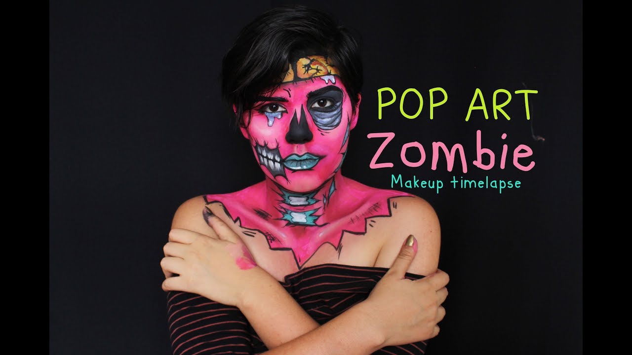 Zombie Pop Art / Cartoon - Makeup Tutorial - YouTube