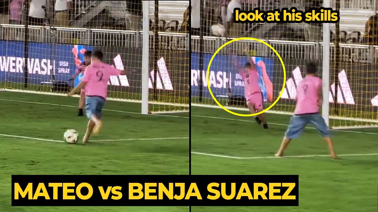 Mateo Messi play new role as goalkeeper and look at his skills ...