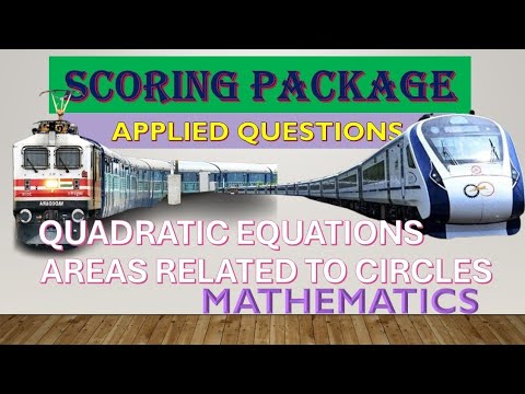 Areas related to circles Class 10|Quadratic equations Applied questions ...