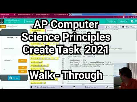 2021 CREATE TASK - RUBRIC WALKTHROUGH - AP Computer Science Principles ...
