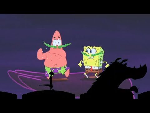 Timon and Pumbaa Interrupt 5 The SpongeBob SquarePants Movie