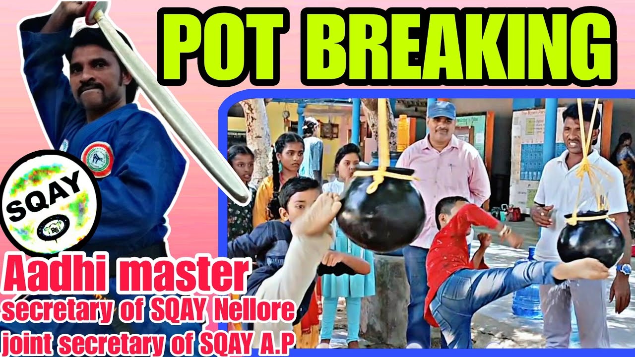 How to do || pot breaking || in SRI GAYATRI E.M High school || Aadhi ...