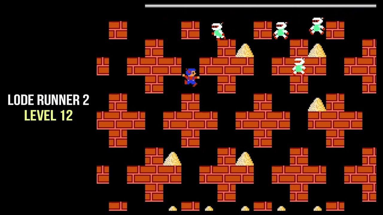 Lode Runner 2. Уровень 12. Игры NES - YouTube