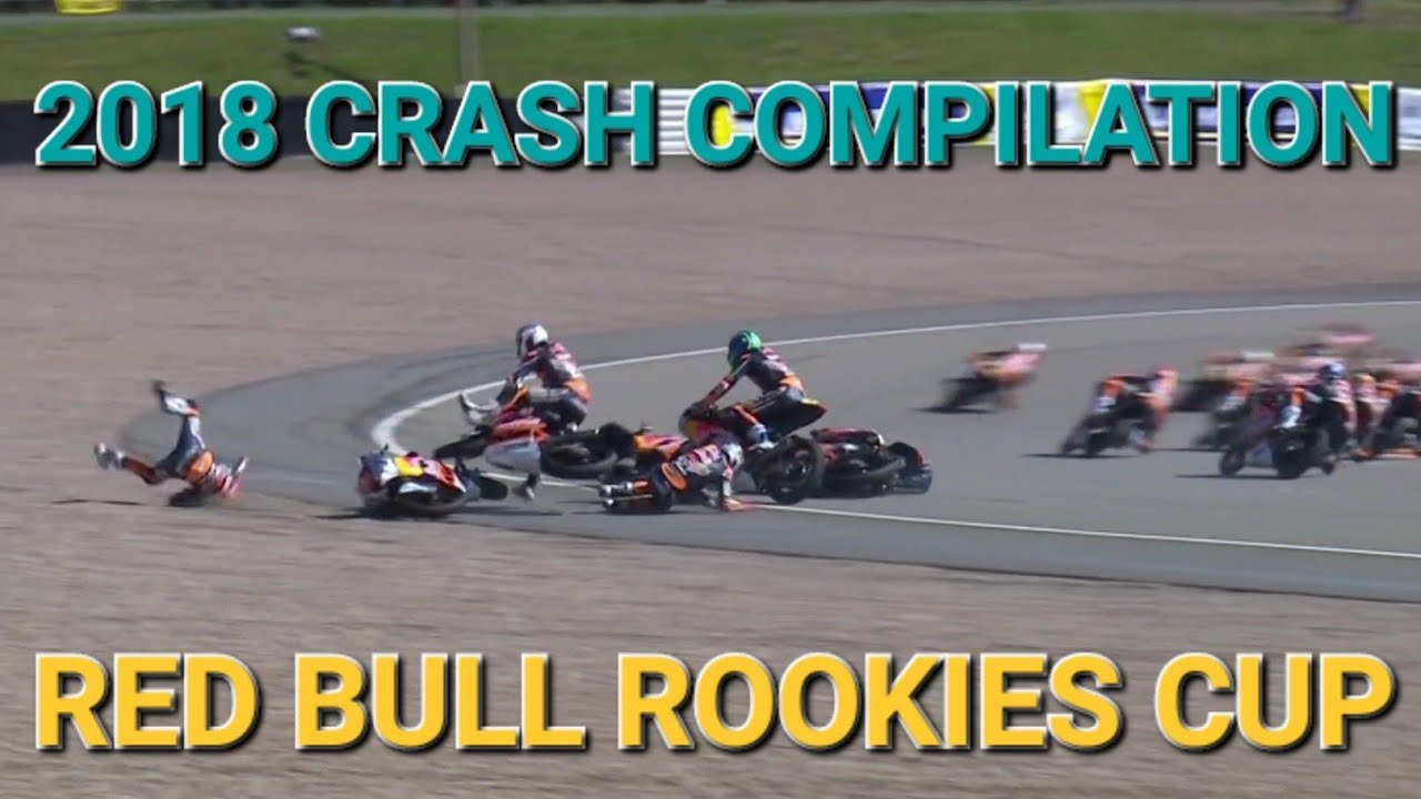 2018 Red Bull Rookies Cup Crash Compilation - YouTube