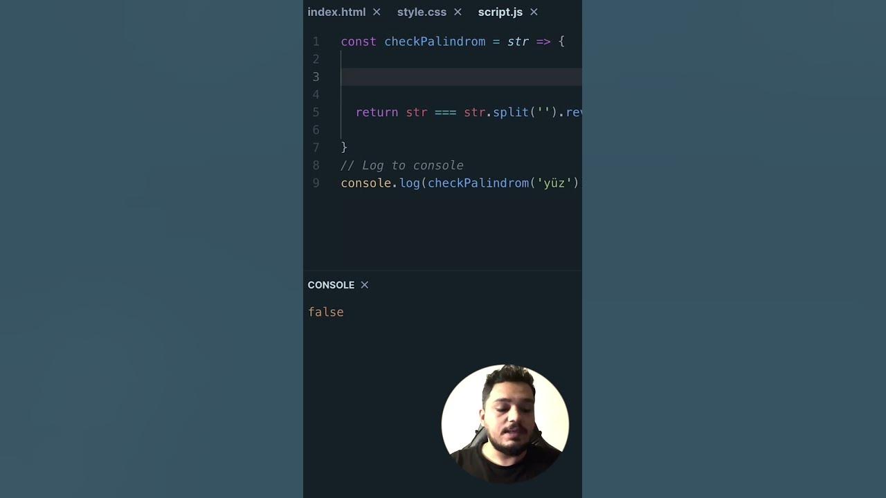 Javascript Valid Palindrome Algoritma Sorusu Shorts Leetcode Hackerrank Youtube 