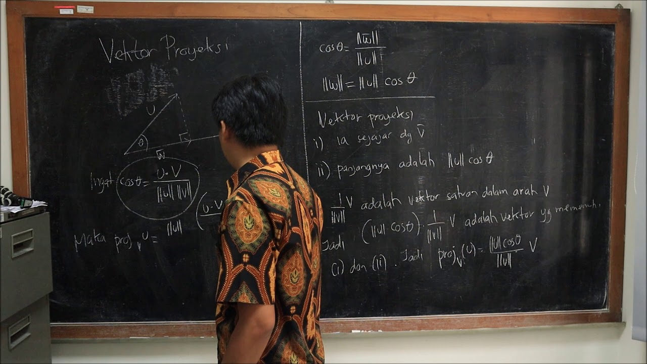Proyeksi: Mendapatkan Bayangan Suatu Vektor - YouTube
