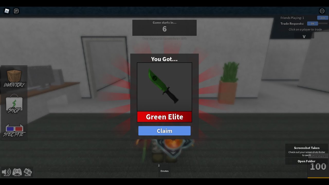 Roblox MM2 I got the Green Elite Gameplay - YouTube