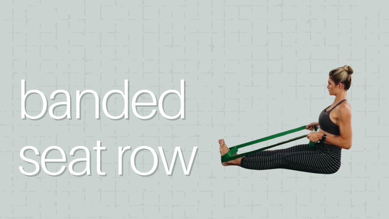 Banded seated rows - YouTube