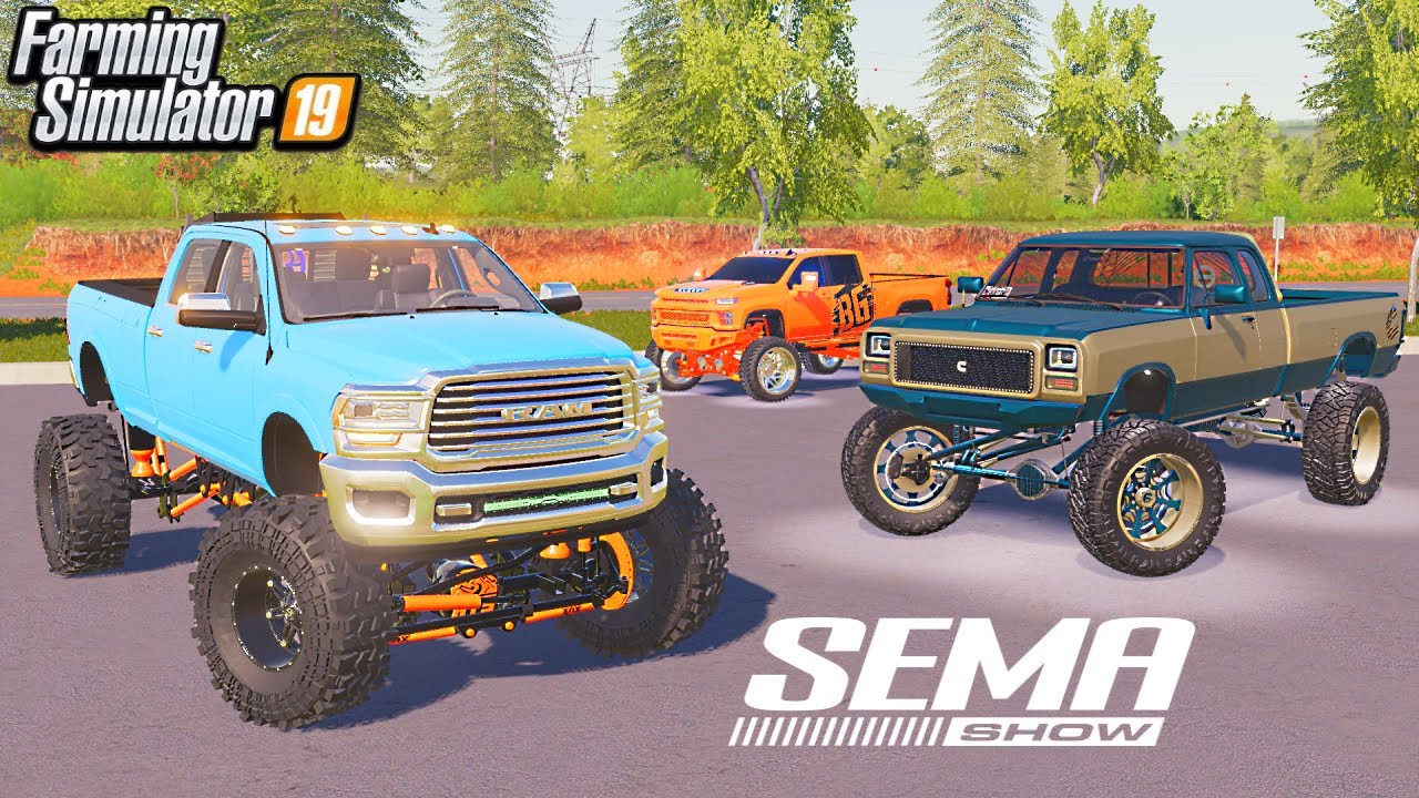 REDNECK SEMA TRUCK EVENT! (WINNER GETS $200,000) | FARMING SIMULATOR ...