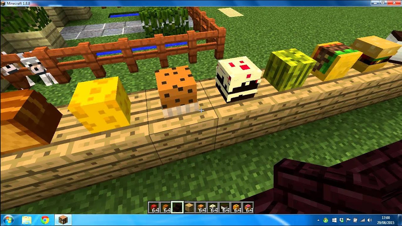minecraft pc- mo food command [4] - YouTube