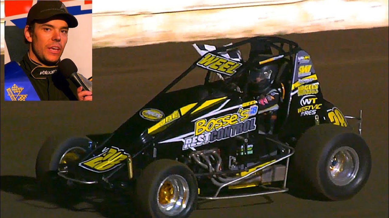 Wingless Sprints Final Crossfire Shootout Laang Speedway 28-12-2017 ...
