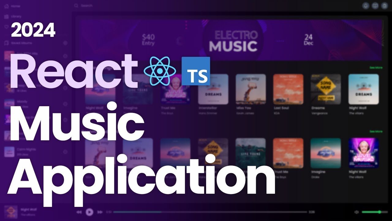 React Music App | React & Tailwind Css music Application - YouTube