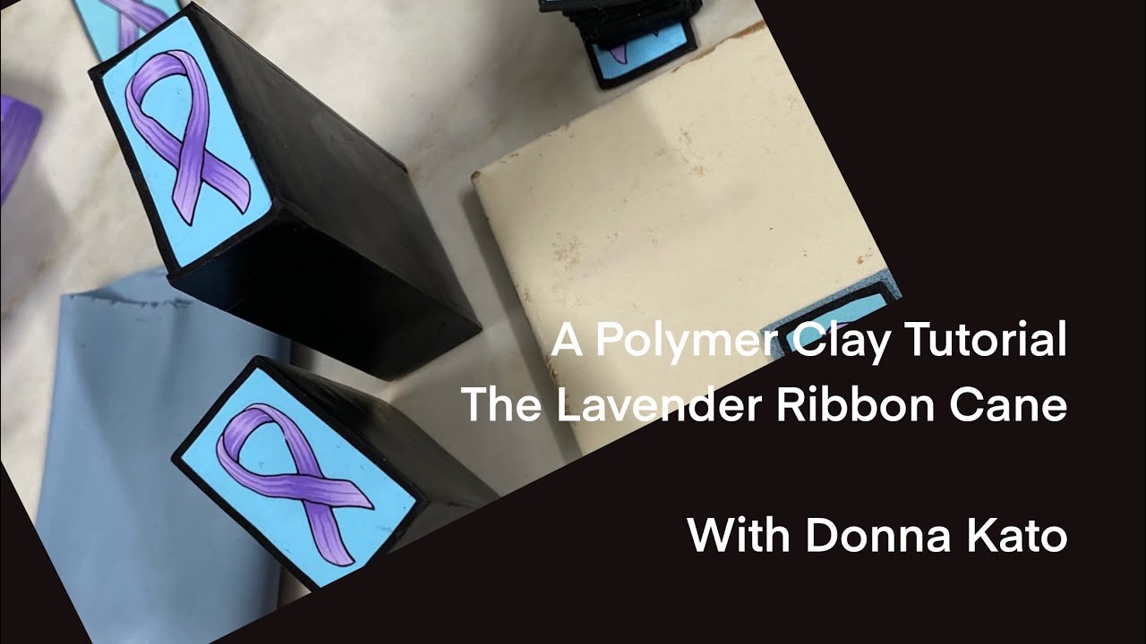 A Polymer Clay Tutorial: The Lavender Ribbon Cane - YouTube