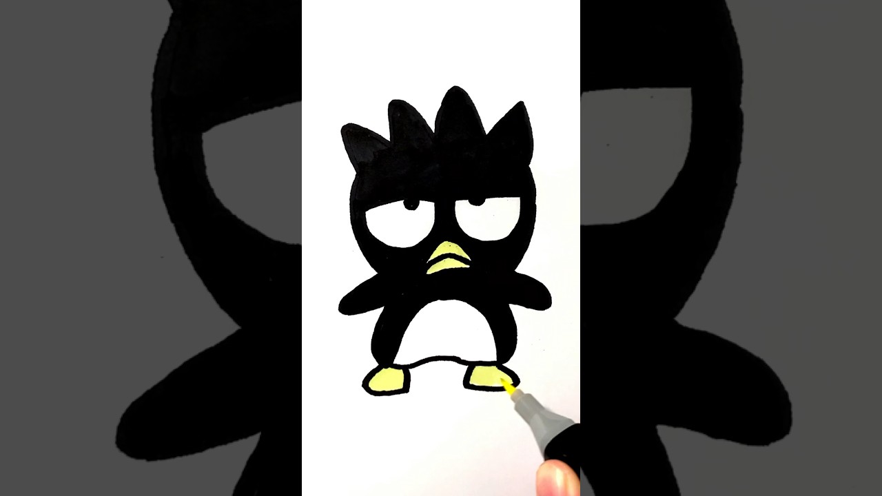 Badtz-Maru Drawing in 60 Seconds #badtzmaru #sanrio - YouTube
