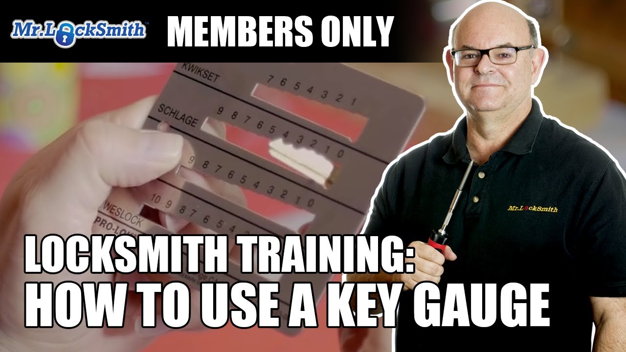 Locksmith Training: How to Use a Key Gauge - YouTube