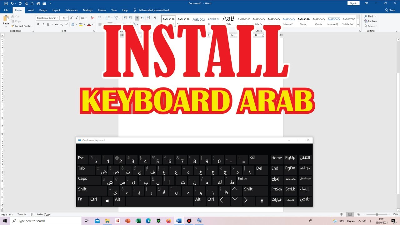 Cara Mudah Install Keyboard Arab pada Windows 10 - YouTube