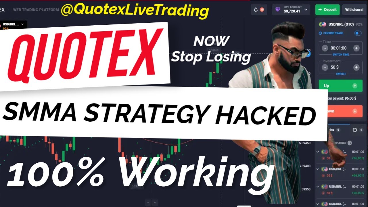 Quotex Best Strategy For Beginners | Quotex 100% Profit SMMA Trading ...