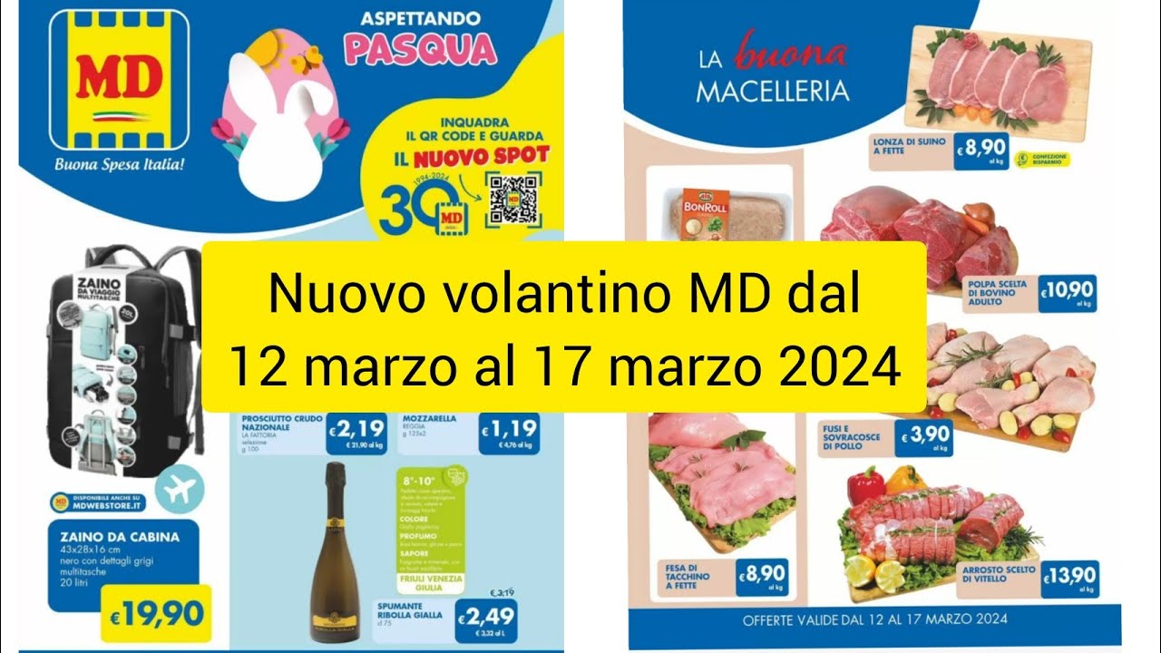 Nuovo volantino MD dal 12 marzo al 17 marzo 2024#offerte MD #volantino ...
